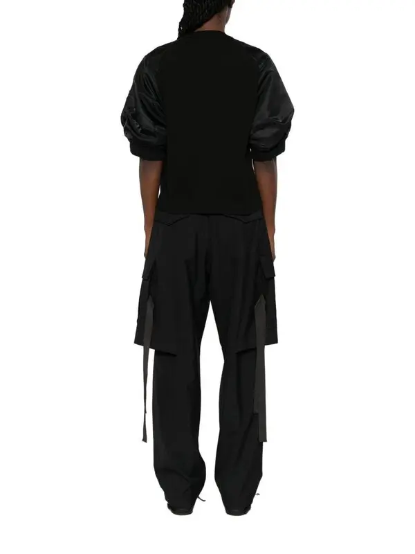 Sacai Cotton And Nylon T-shirt