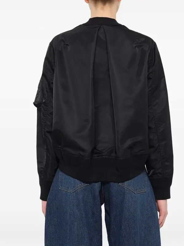Sacai Cotton And Nylon Cardigan