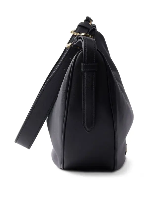 Prada Demi-lune Leather Shoulder Bag