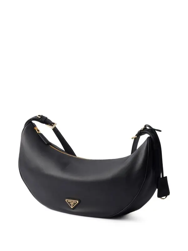 Prada Demi-lune Leather Shoulder Bag