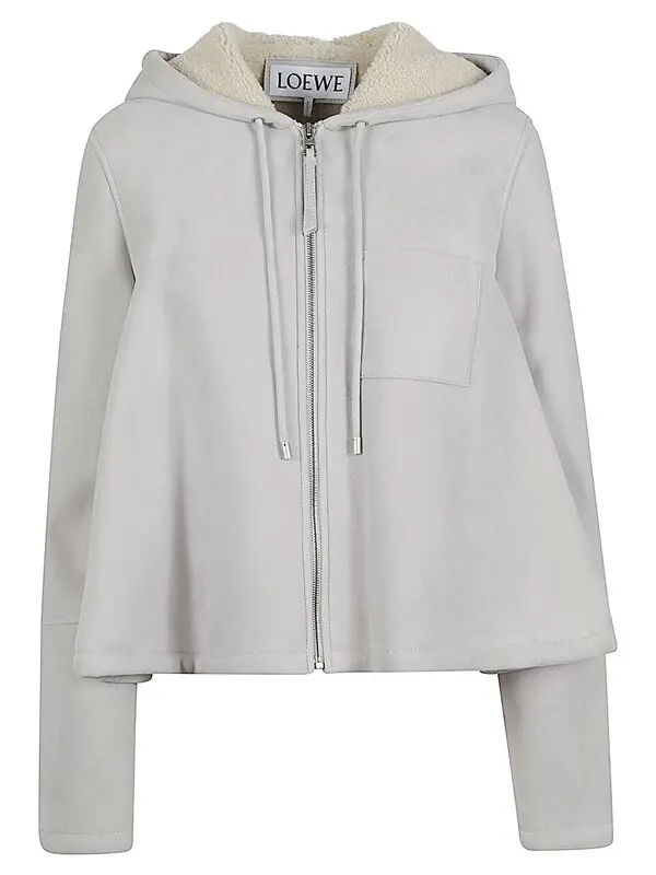 Loewe Leather Hooded Jacket