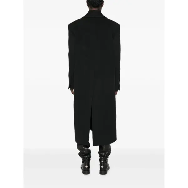 ANN DEMEULEMEESTER Single-breasted Tailored Wool-blend Coat