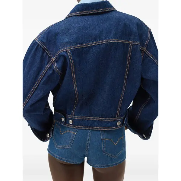 Versace Cotton Denim Blouson Jacket