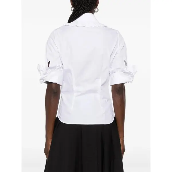 VIVIENNE WESTWOOD Cotton Short-sleeve Shirt With Ruffled Collar