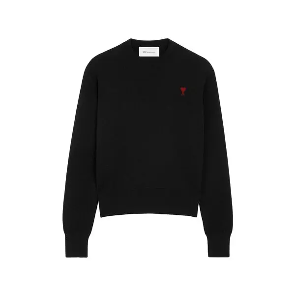 AMI Paris Merino Wool Interlock Knit Jumper