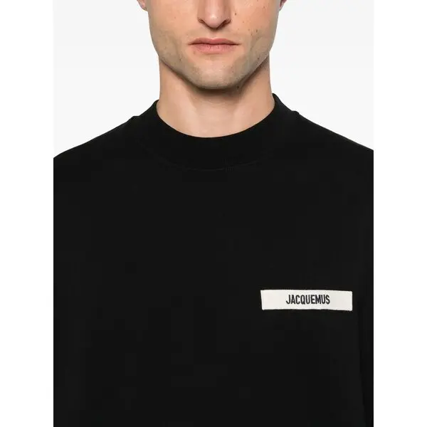 Jacquemus Organic Cotton Fleece Crew Neck Sweatshirt
