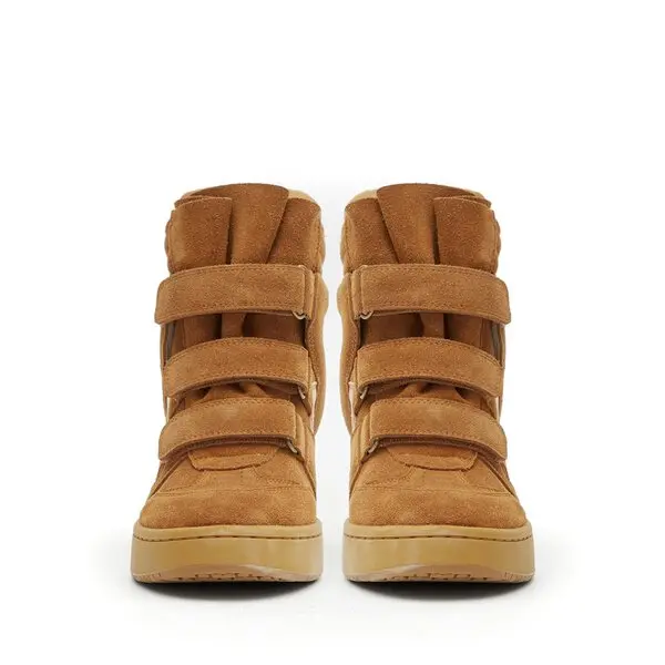 Isabel Marant Étoile Calf Leather High-top Wedge Trainers