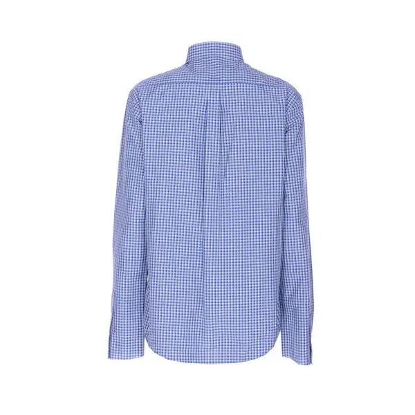 Miu Miu Check Print Logo Shirt