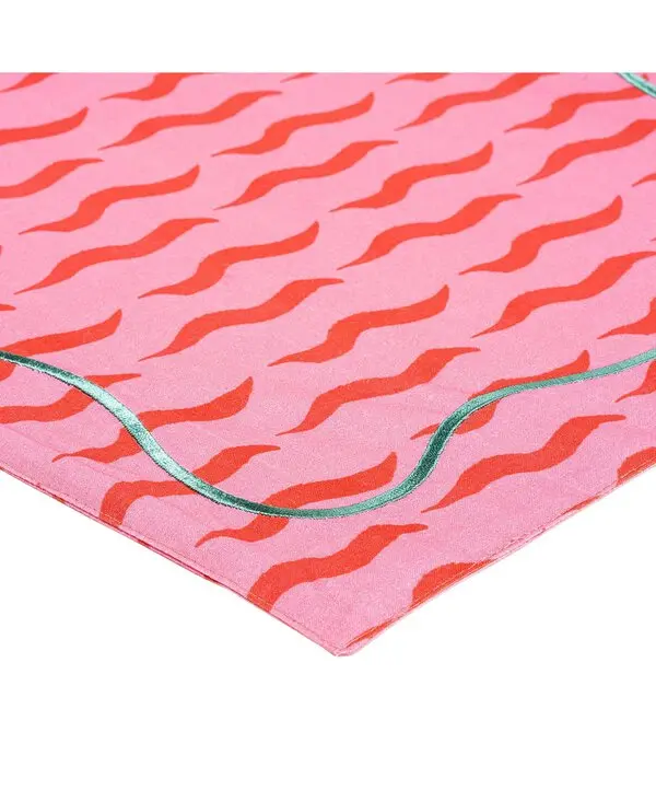 ZSA ZSA ZSU Nilufer Digital Printed Embroidered 100% Cotton Placemat, 14 X 20