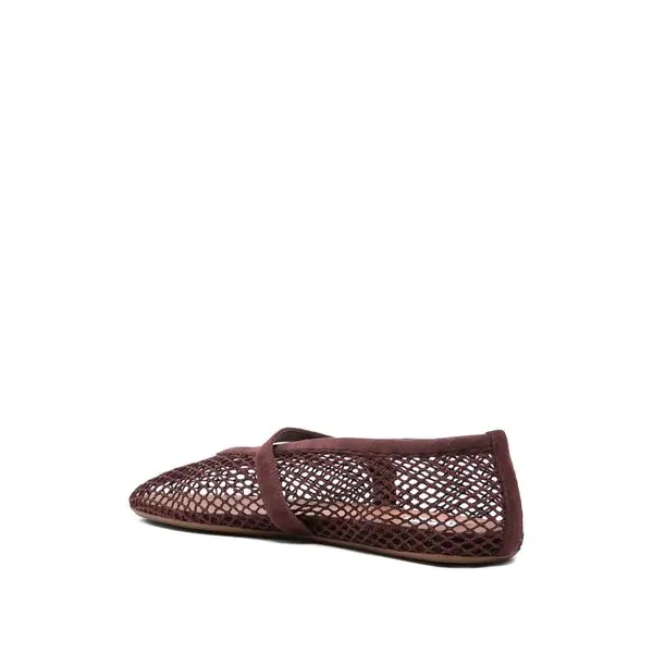 Alaïa Buckled Suede Ballet Flats