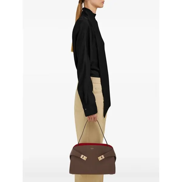 FERRAGAMO Hug Soft Calfskin Shoulder Bag