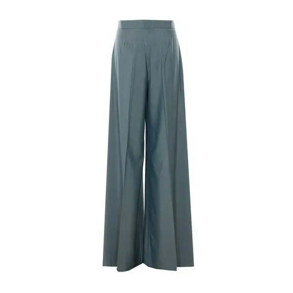 Max Mara Wool-silk Wide Leg Trousers