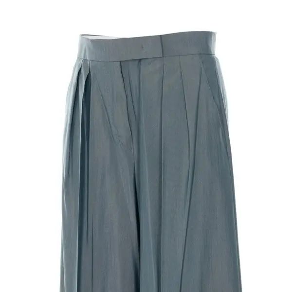 Max Mara Wool-silk Wide Leg Trousers
