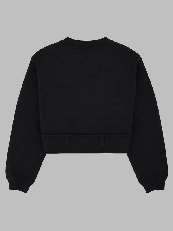 Dries Van Noten Cropped Sweatshirt With Drawstring
