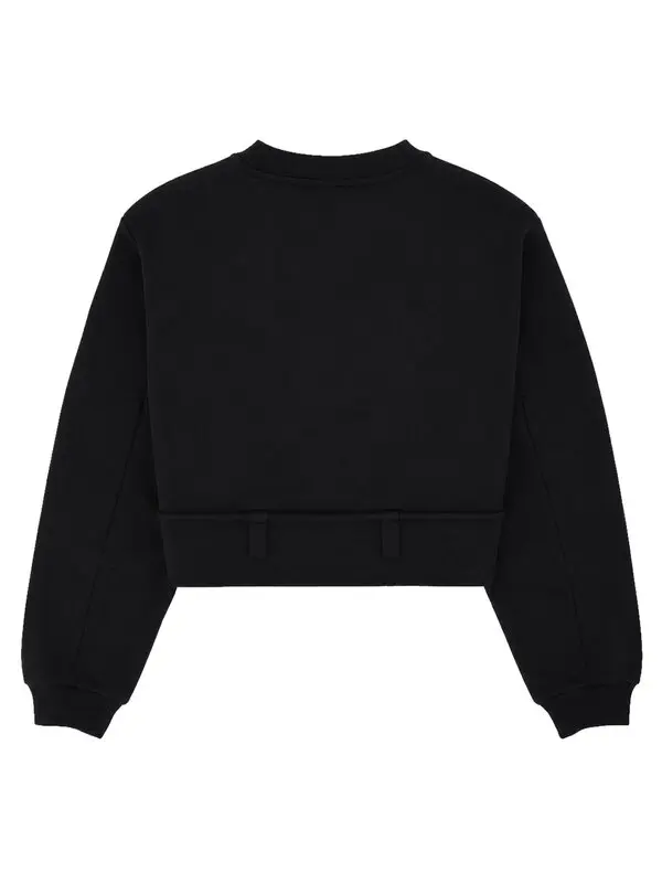Dries Van Noten Cropped Sweatshirt With Drawstring