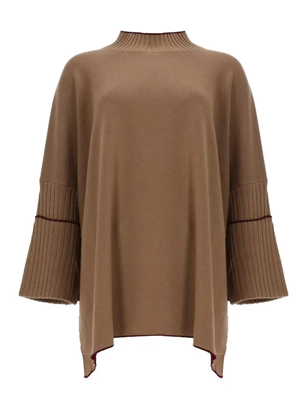 Herno Oversized Wool Knitwear - Brown