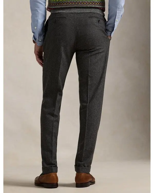 Polo Ralph Lauren Pleated Wool Regular Fit Flannel Trousers