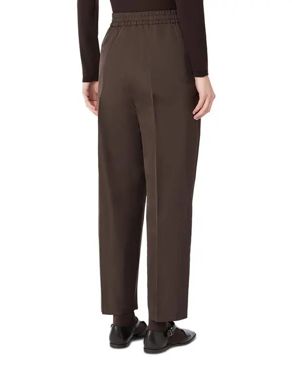 Max Mara Boheme Silk-blend Pull-on Trousers