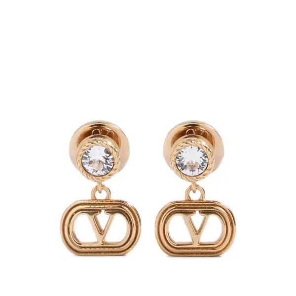 Valentino Garavani Vlogo Earrings - Gold