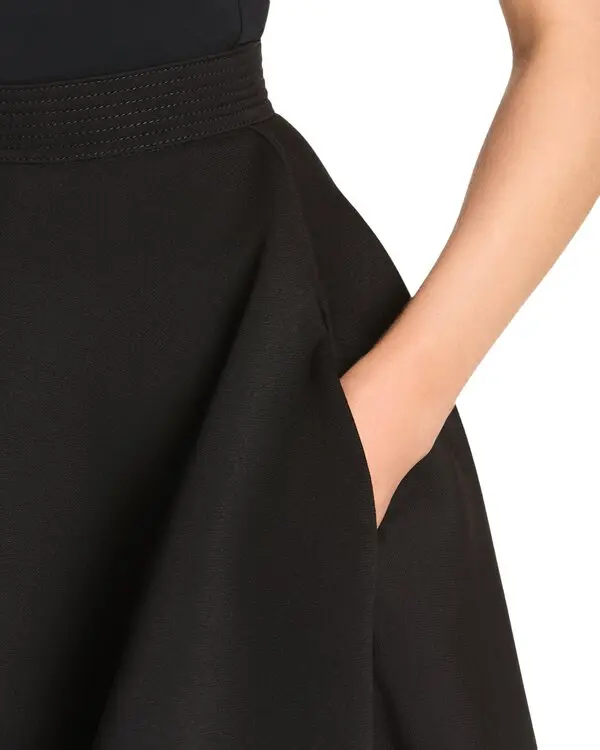 Versace Wool Flared Mini Skirt