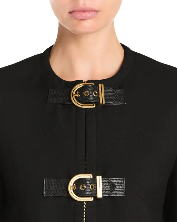 Versace Wool Buckle Front Jacket