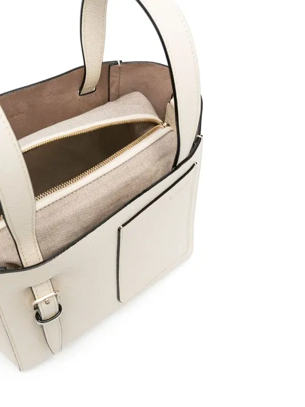 VALEXTRA Mini Leather Bucket Bag