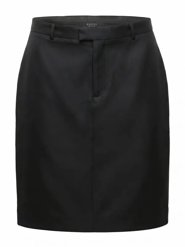 Gucci Silk Tailored Mini Skirt