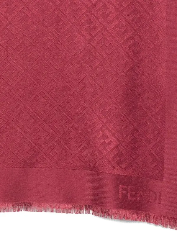Fendi Ff Wool And Silk Shawl