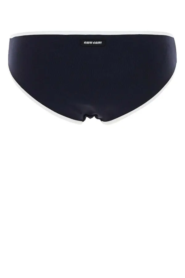 Miu Miu Midnight Stretch Nylon Bikini Bottom