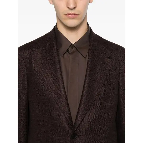Tagliatore Virgin Wool Textured Blazer
