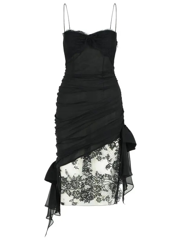 Alessandra Rich Silk Mini Dress