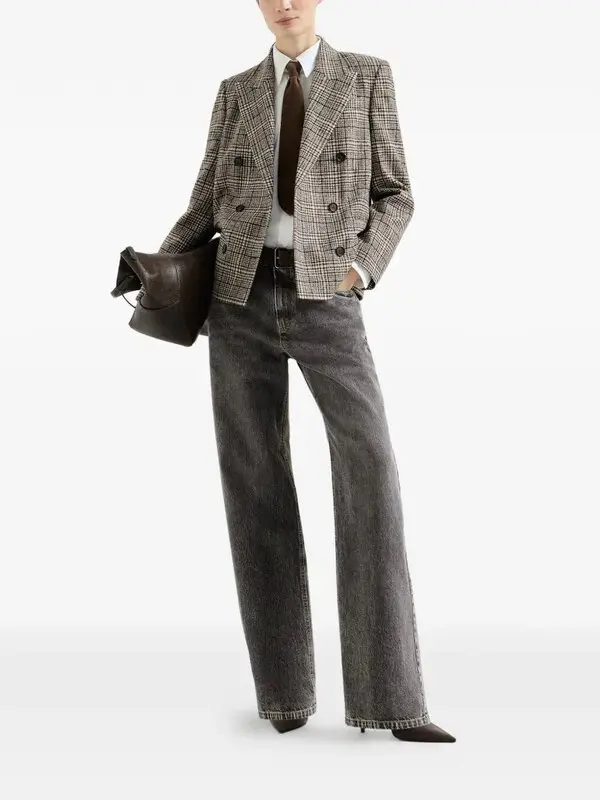 Brunello Cucinelli Prince Of Wales Check Suit-type Jacket
