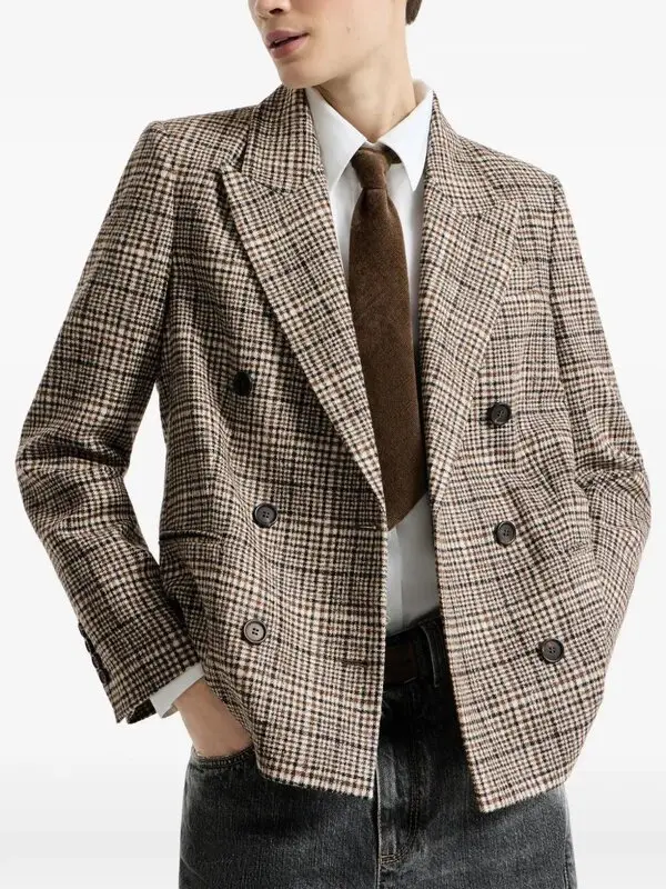 Brunello Cucinelli Prince Of Wales Check Suit-type Jacket