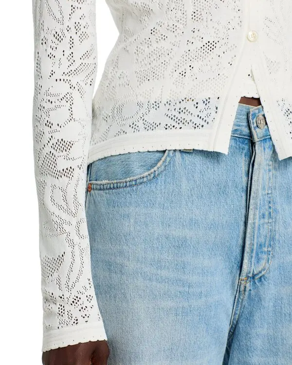TOCCIN Annabelle Long Sleeve Lace Cardigan