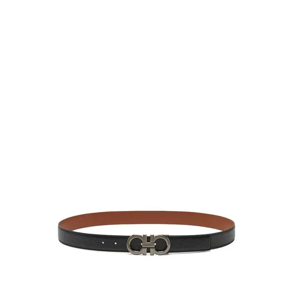 FERRAGAMO Gancini Buckle Reversible Leather Belt