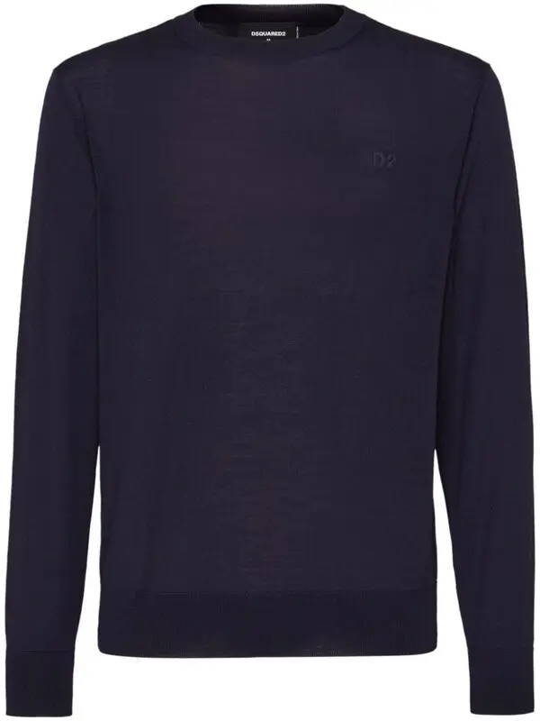 Dsquared2 Wool Crew-neck Sweater
