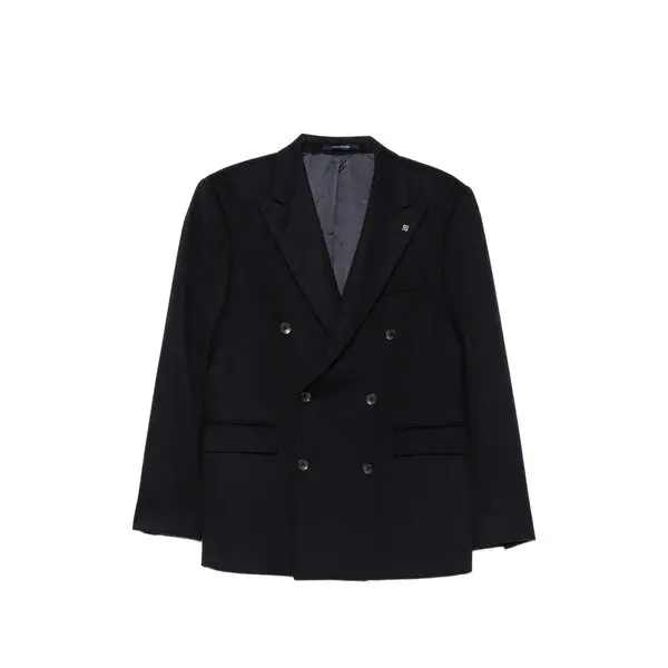 Tagliatore Virgin Wool Blend Double-breasted Blazer