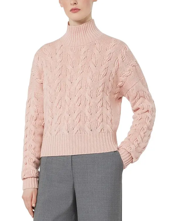 Max Mara Mstcosmo Wool And Cashmere High Neck Sweater