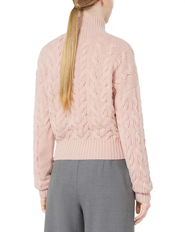 Max Mara Mstcosmo Wool And Cashmere High Neck Sweater