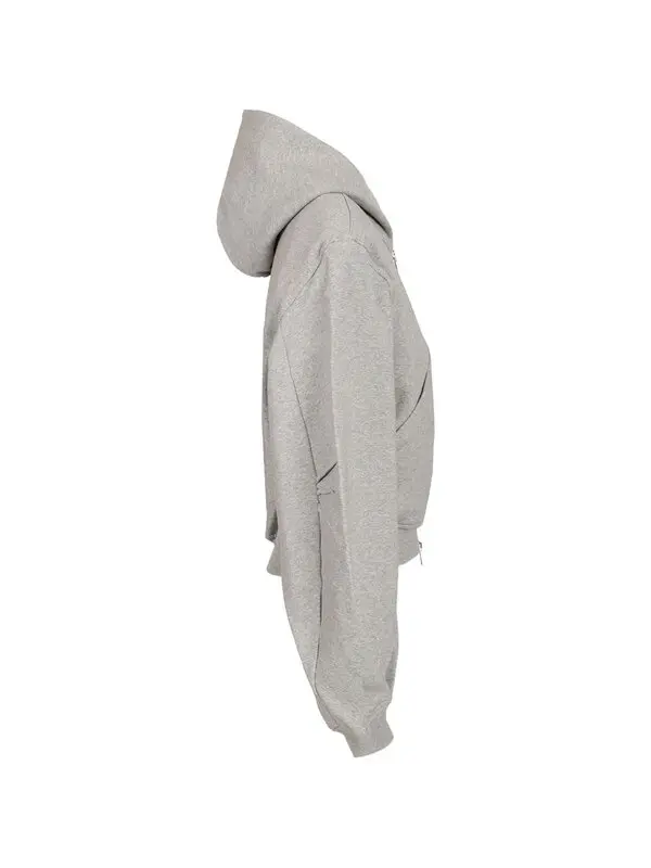 Attico Embroidered Logo Zip-up Sweatshirt