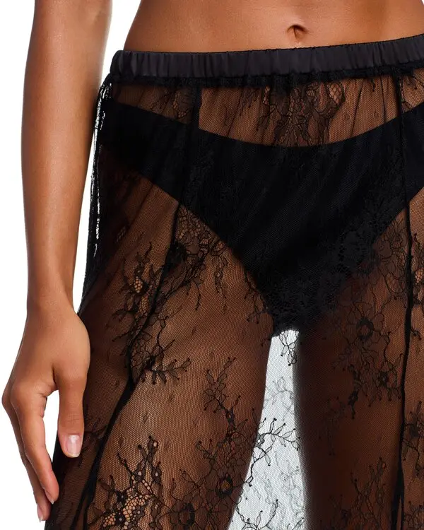 THISTLE AND SPIRE Ikona Sheer Lace Maxi Skirt