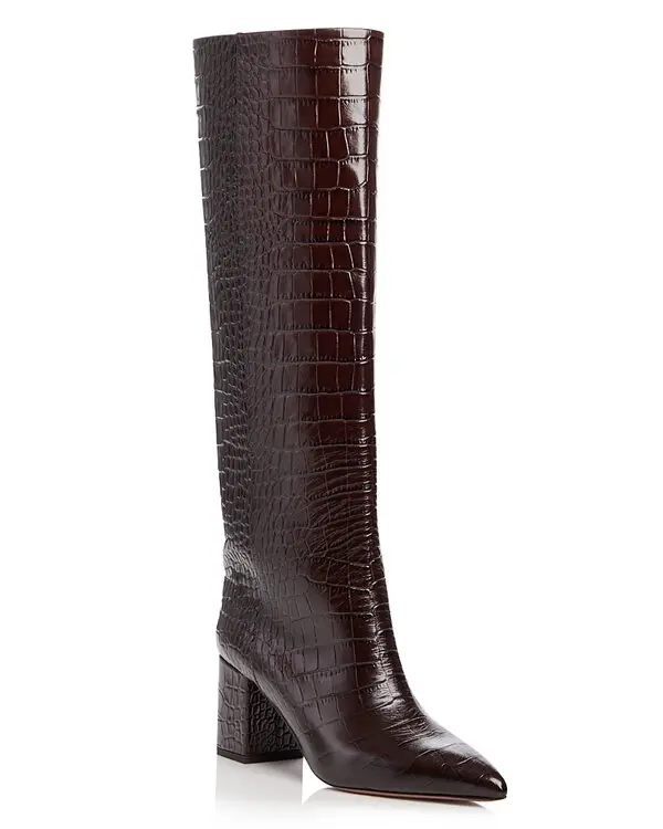 Paris Texas Anja Embossed Leather Tall Boots
