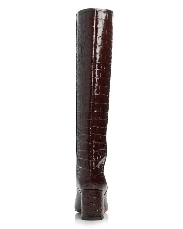 Paris Texas Anja Embossed Leather Tall Boots