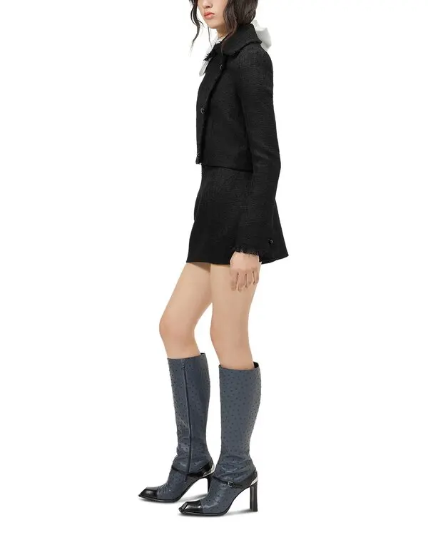 Alexander McQueen Wool-blend Light Tweed Jacket
