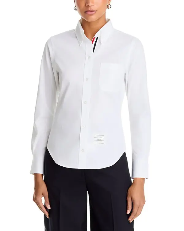 Thom Browne Cotton Classic Long Sleeve Shirt