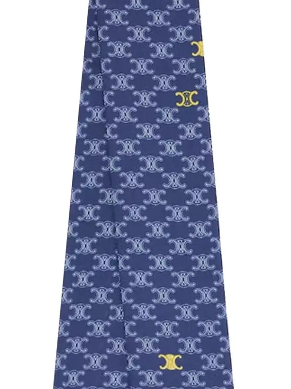 Celine Printed Silk Lavalliere