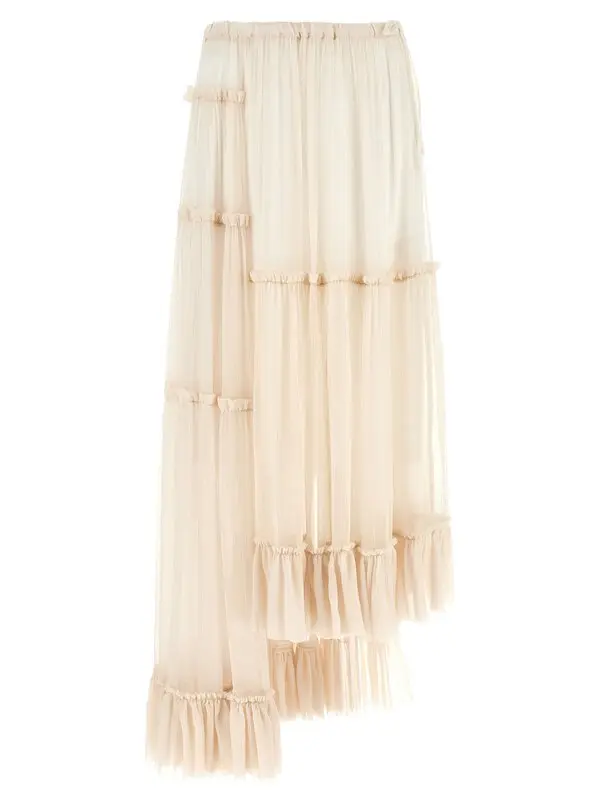 Dries Van Noten Sunia Bis Silk Muslin Skirt