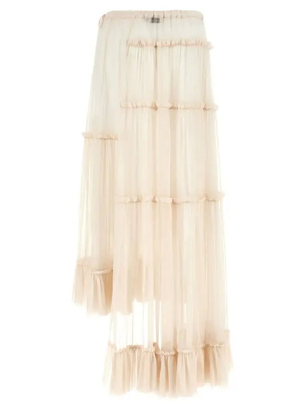 Dries Van Noten Sunia Bis Silk Muslin Skirt