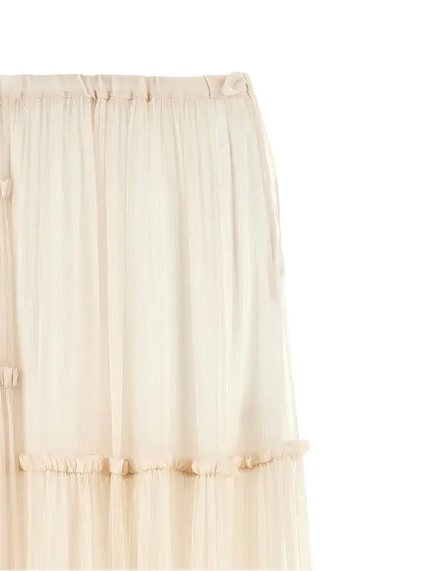 Dries Van Noten Sunia Bis Silk Muslin Skirt
