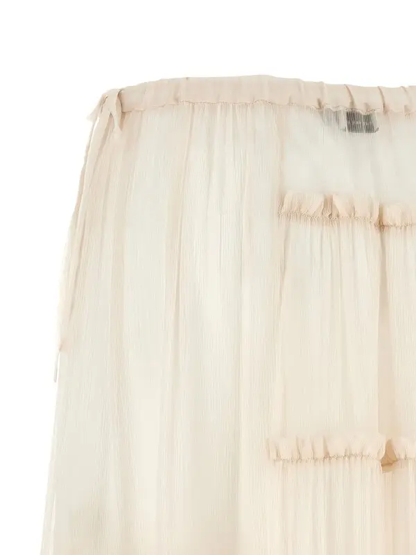 Dries Van Noten Sunia Bis Silk Muslin Skirt